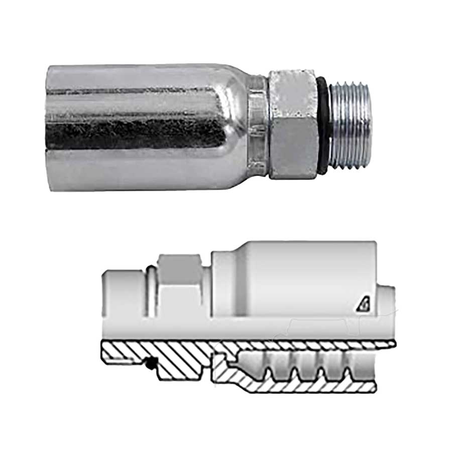 O-Ring Rigid Male Hydraulic Hose Fittings | Etterman Enterprises